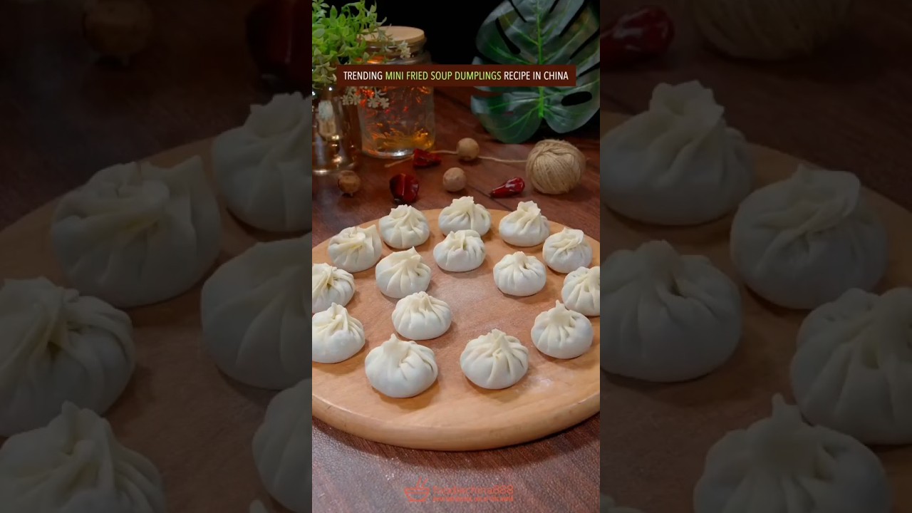 #Trending mini fried soup dumpling recipe in China