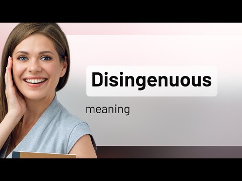 Disingenuous — definition of DISINGENUOUS