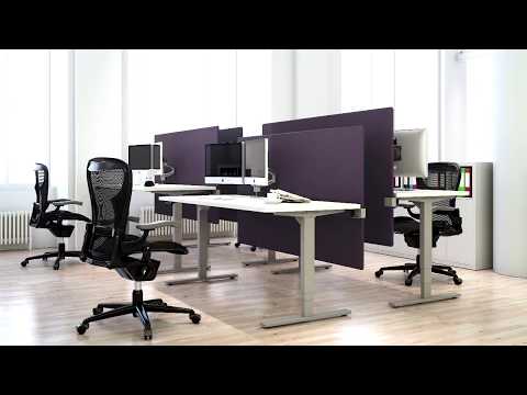 Merge Works Uptown and Midtown Desk Divider Panels