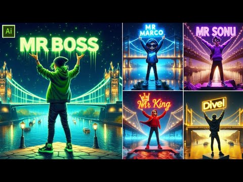 Trending AI Name Photo Editing 2025 | Create Your Name in AI Style Using Bing Image Creator