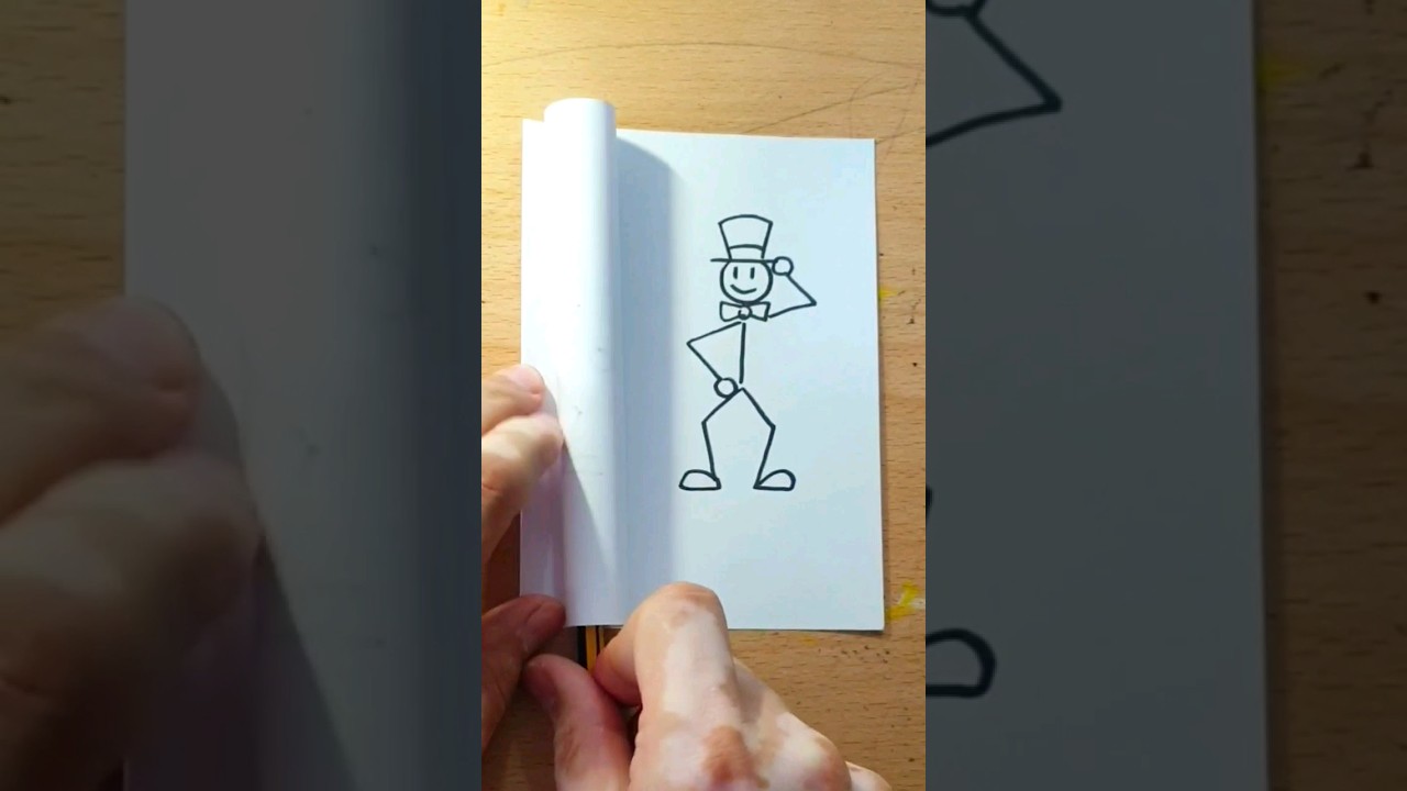 Animación sencilla que hacíamos de niños. #dibujo #drawing #videoshorts #arte #animación #sencillo