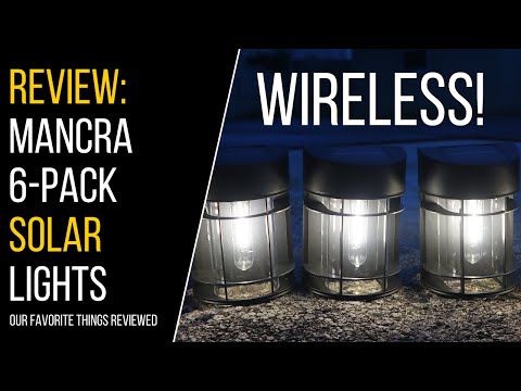 Mancra Wireless Solar Lights for Deck, Patio & Fence | Outdoor Solar LED Lights Review