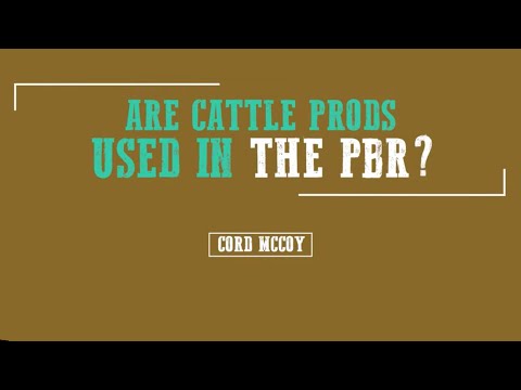 Cord McCoy: Are Cattle Prods Used In The PBR?