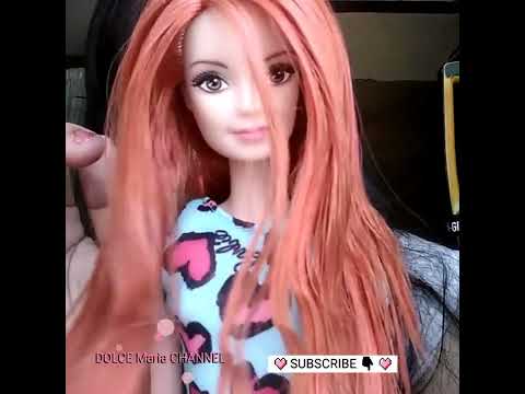 Red Hair Barbie Doll Flipping Hair Shorts | DOLCE Maria CHANNEL ๐ฌ