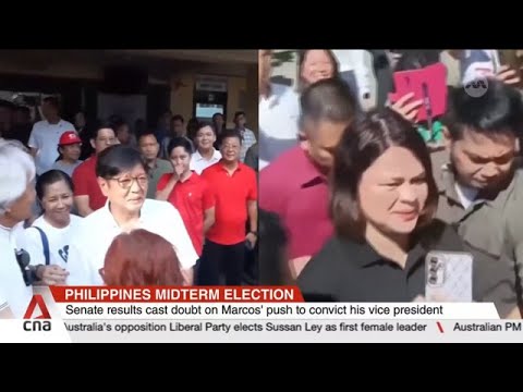 Philippines midterm election: Early results hint at trouble for President Marcos' hold on Congress