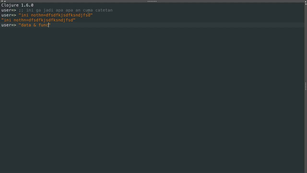 Clojure Basic part one 01