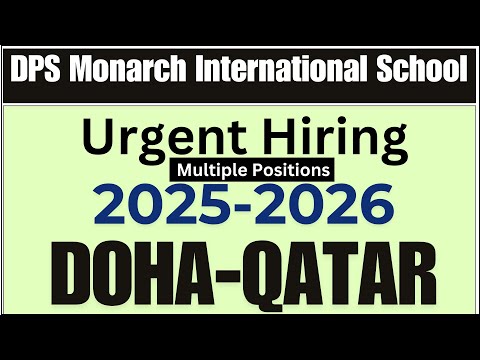 Teaching career in Doha Qatar 2025