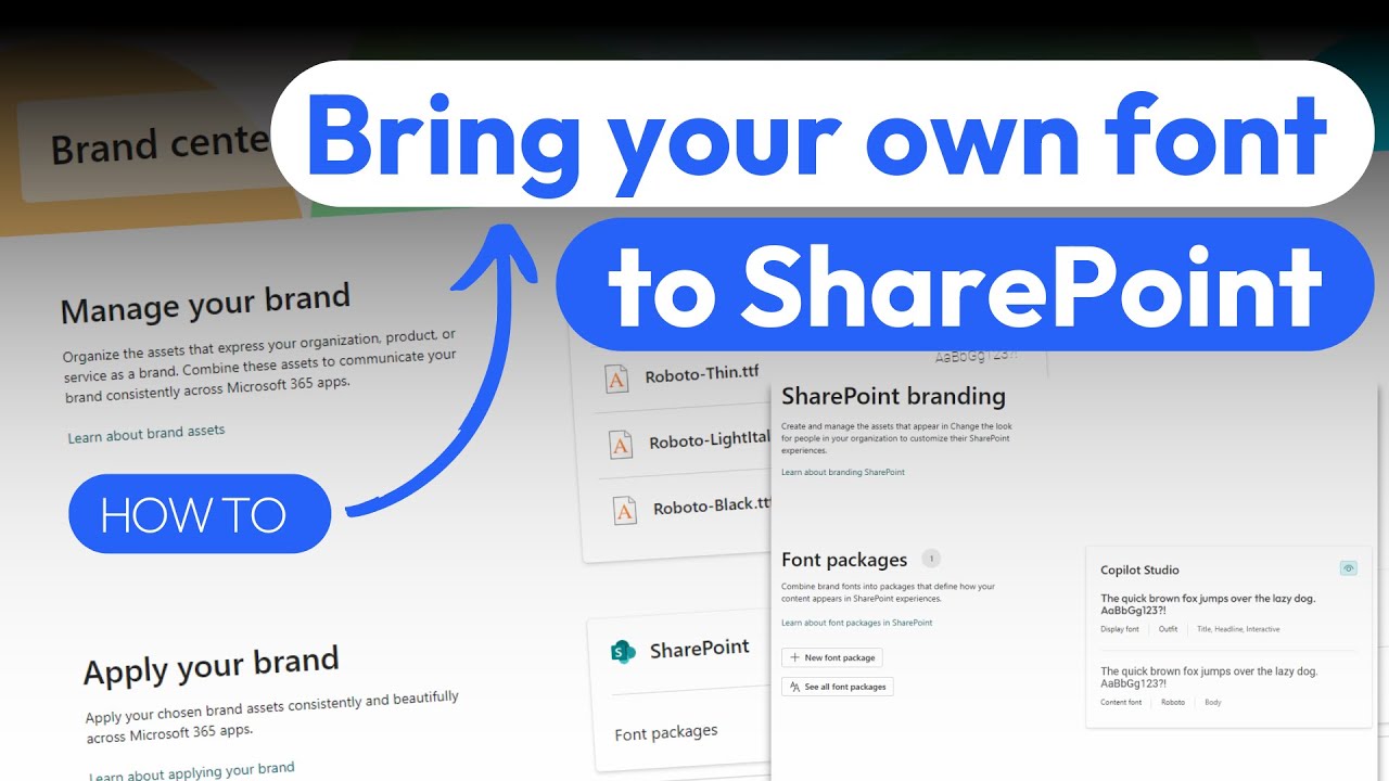 Maximize Your Brand Identity with SharePoint Font Packages