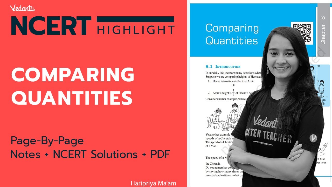 Comparing Quantities -  | Page-By-Page | Notes + NCERT Solutions + PDF | Class 7 | Haripriya Ma'am