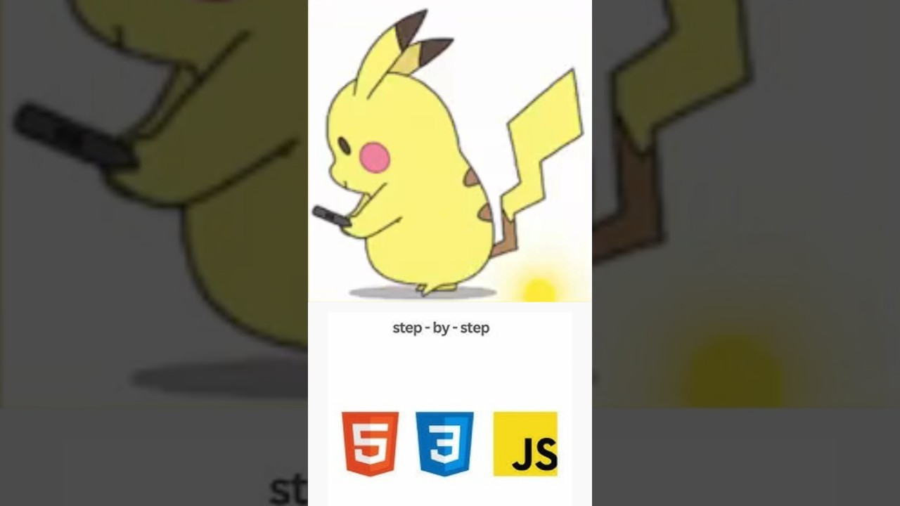 Pikachu Animation Using HTML, CSS & JavaScript | Frontend Project