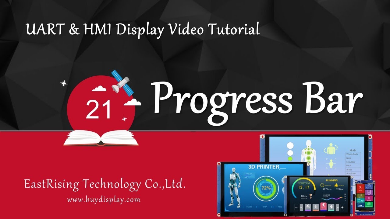 21-Progress Bar for UI Editor II of HMI/UART TFT LCD Display Module