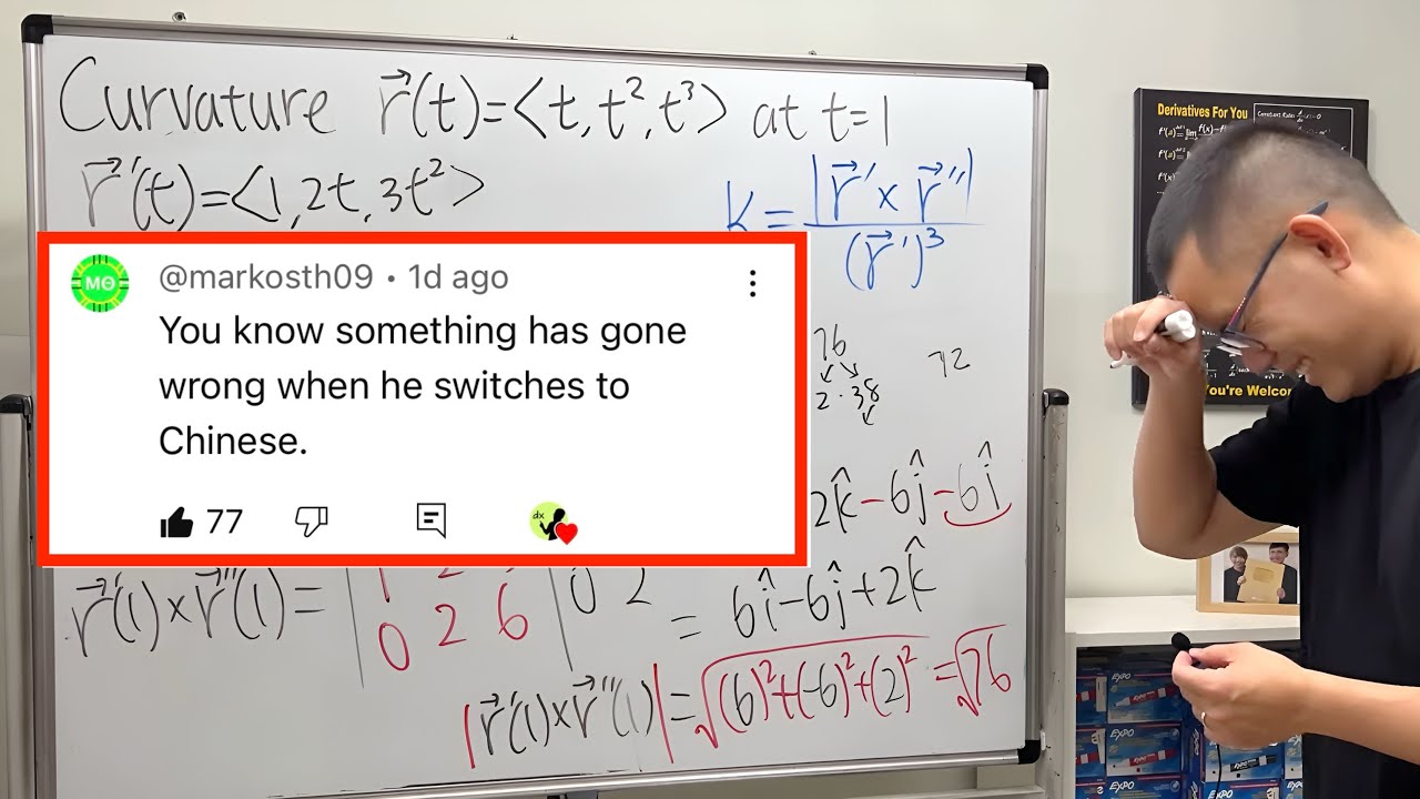 “You know something has gone wrong when he switches to Chinese”