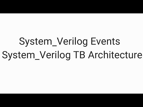 What are events in Verilog?