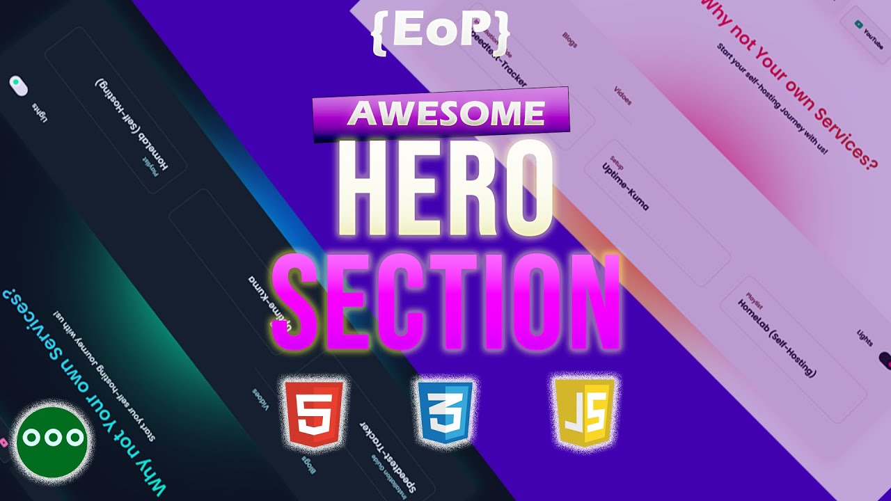 HTML CSS Hero Section with Tailwind CSS in MINUTES