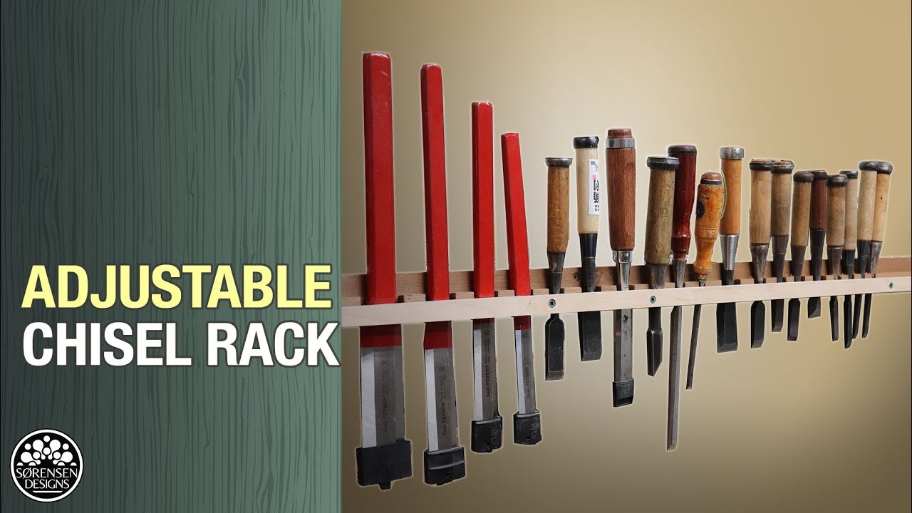 ADJUSTABLE CHISEL RACK // Woodworking Tool Storage