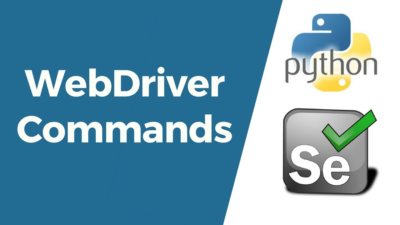 Selenium with Python Tutorial 3-WebDriver Commands