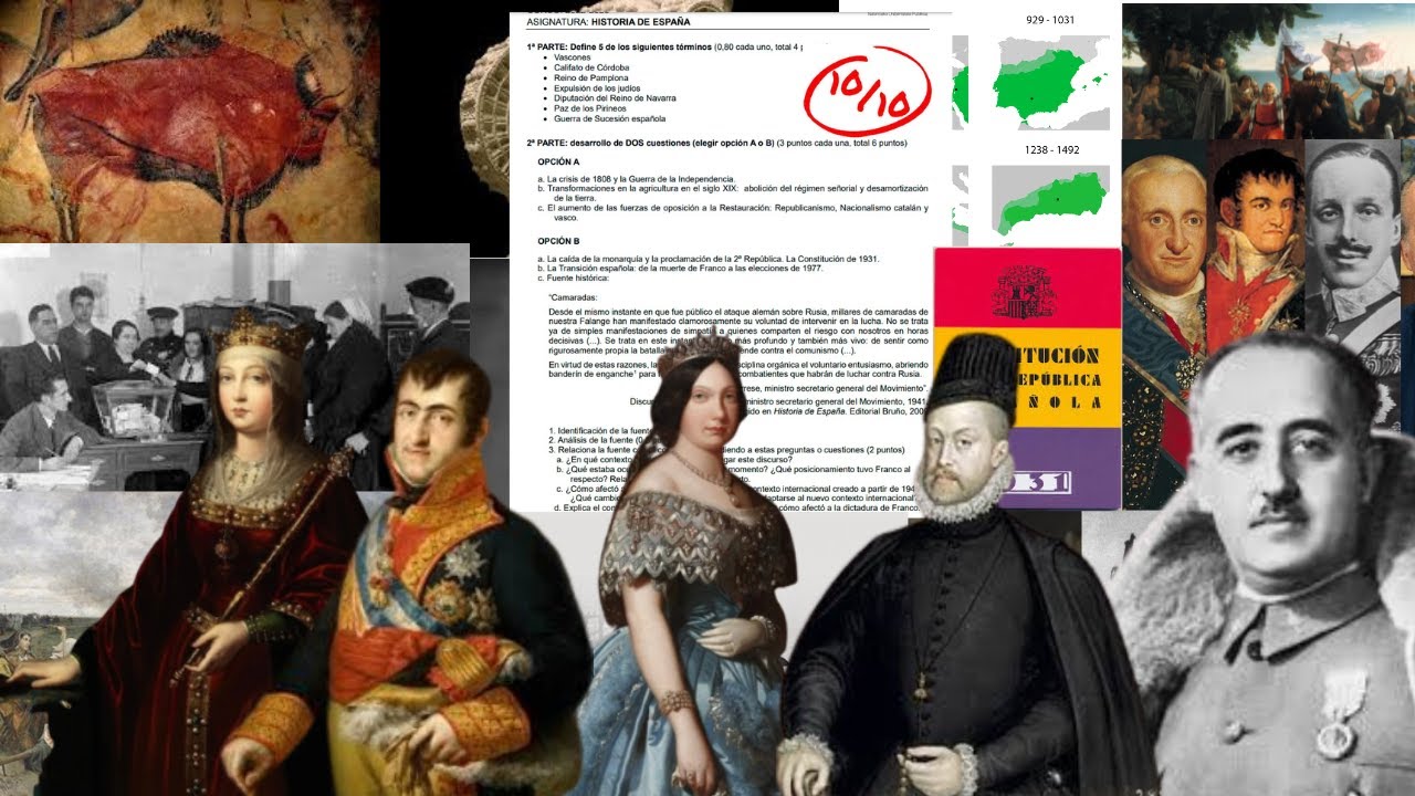 SACA un 10 en HISTORIA DE ESPAÑA: Temario Completo en 45 Minutos (EBAU / 2º Bachillerato)