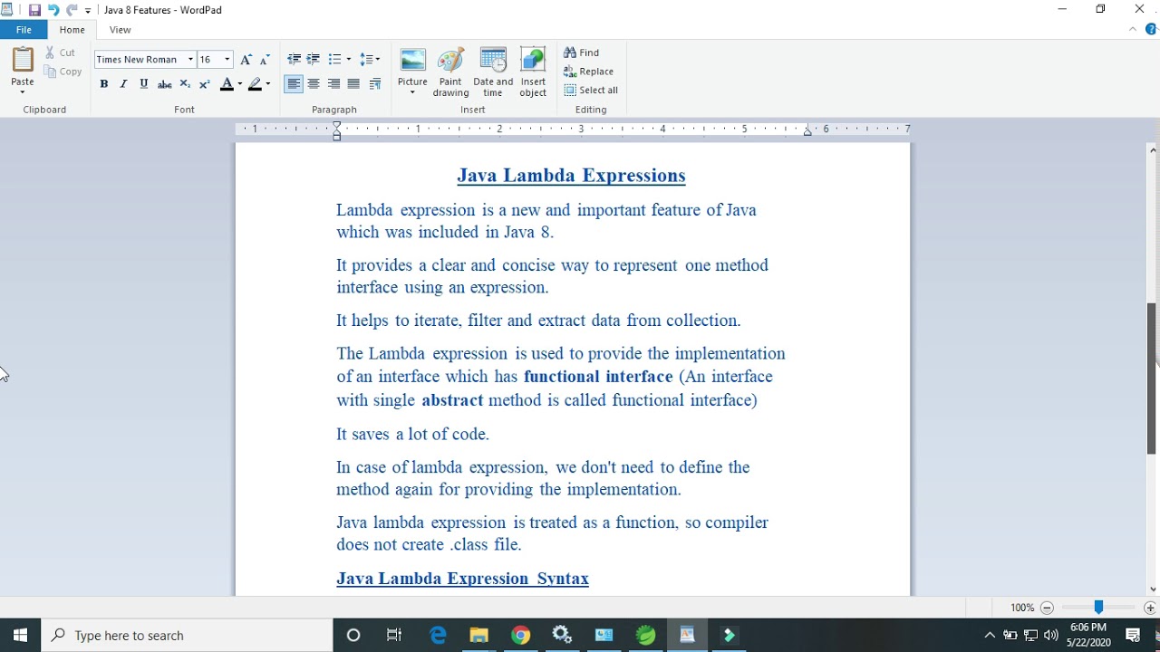 Java 8 Lambda Expression -1 Introduction of Lambda Expression with Syntax