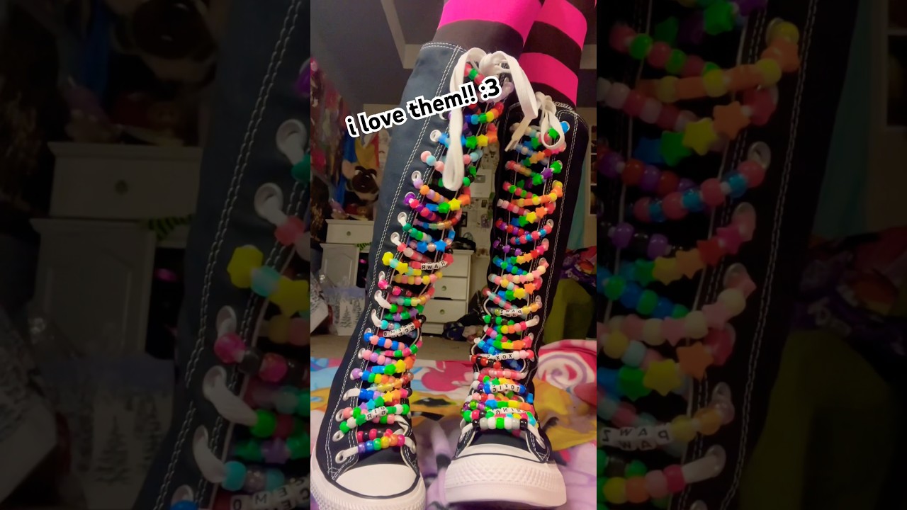 knee high converse upgrade 😎 #scene #kandi #converse #emo #fashion #alt