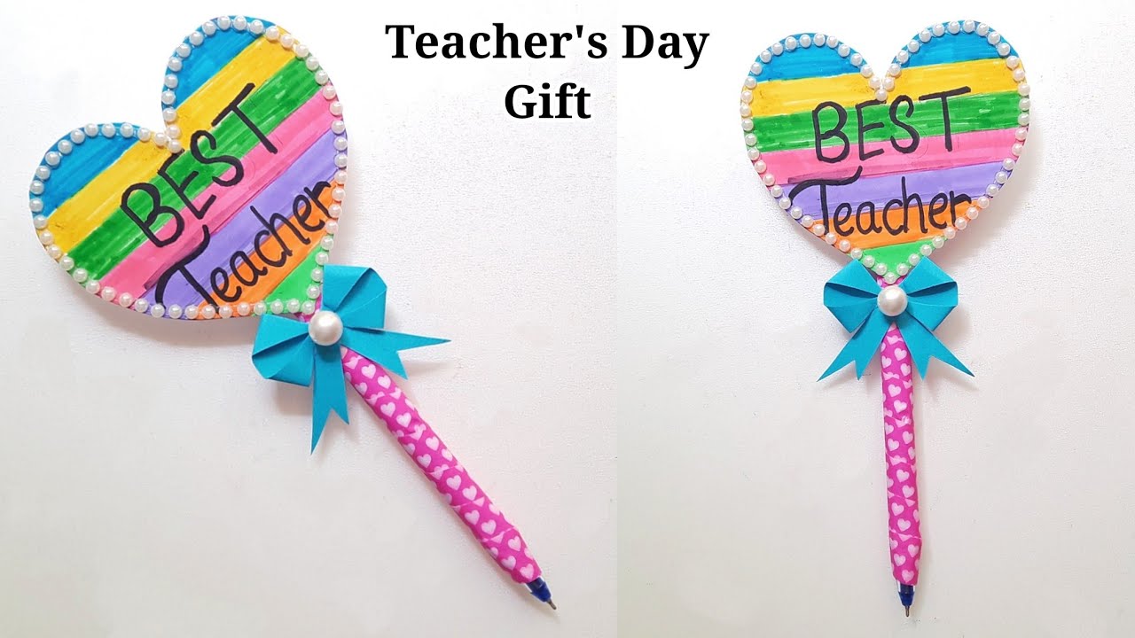 DIY : Teacher's Day Gift Idea 2023 // Handmade Pen Gift For Best Teacher // teacher day gift pen diy