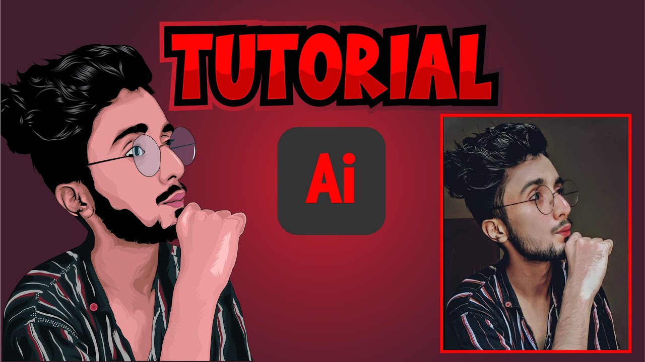 Step by Step Vector Portrait in Illustrator for beginners 2022 | Vector Art | Vector Illustration