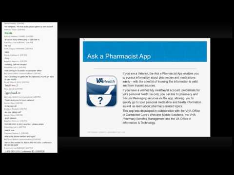 VA Mobile Discussion Series Ask a Pharmacist