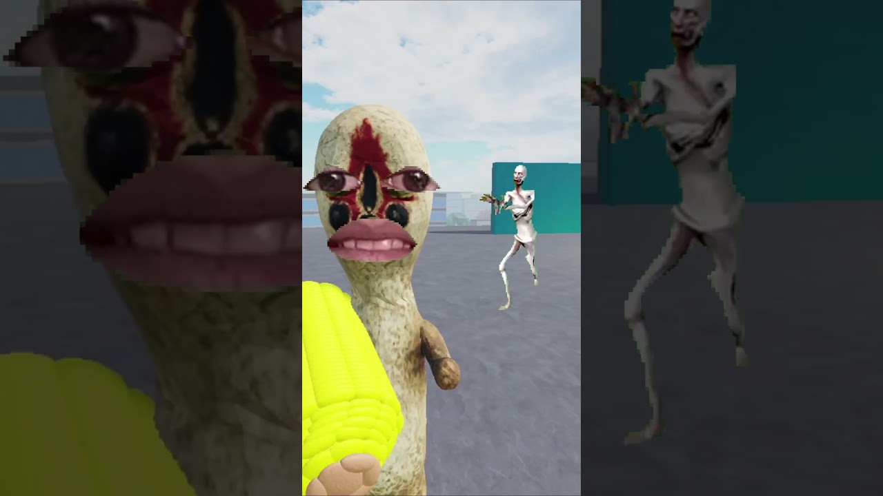 No i don't want corn!! 🌽💔 Scp 096 and Scp 173 #roblox #robloxscp #memes #funny #shorts #robloxedit