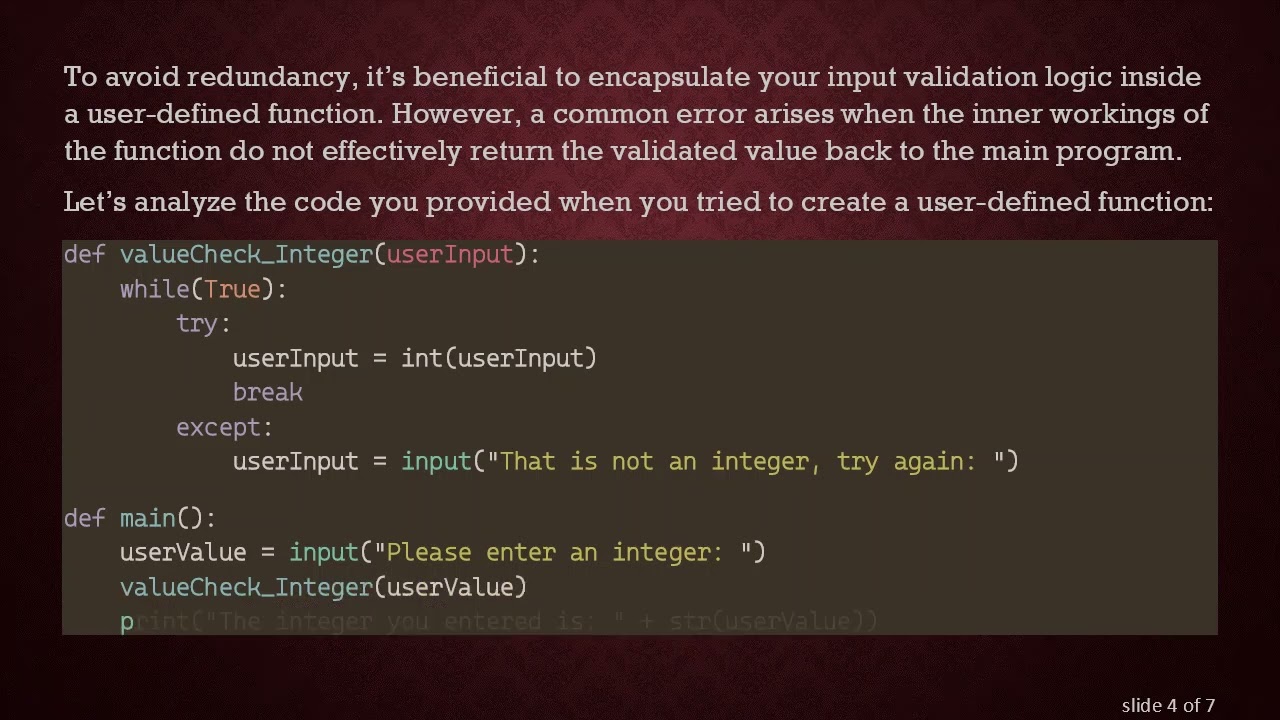 Mastering Input Validation in Python Functions with Try and Except