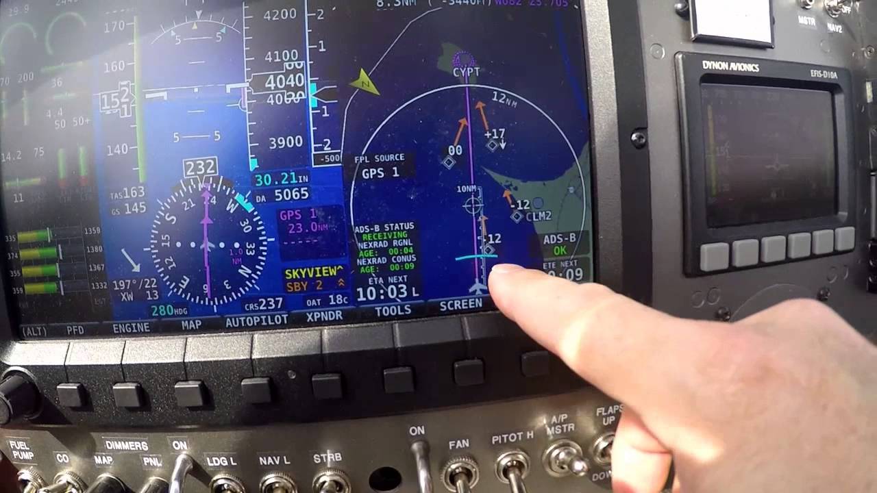HD720 - DYNON AVIONICS  SkyView ADSB Weather & Traffic - (1280 X 720)