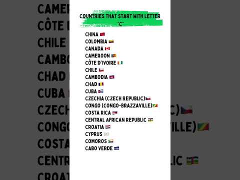 COUNTRY NAMES WITH LETTER “c” #countries #generalknowledge #gk