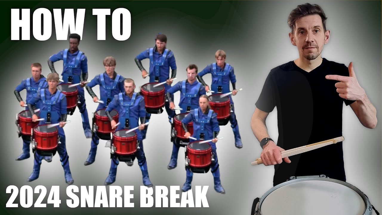 SCV 2024 snare break from Drum Corps Finals tutorial lesson by Geoff Fry