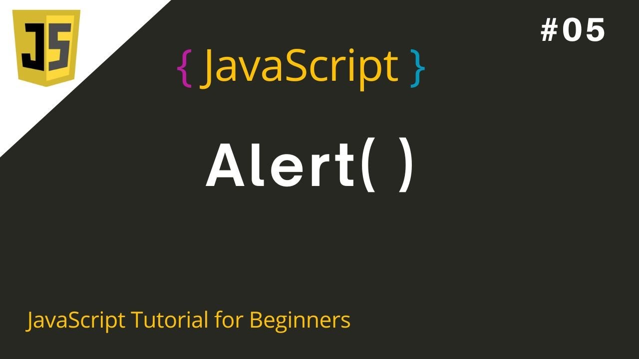 #5 Alert in JavaScript | How to set an alert in JavaScript