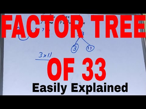 Factor tree of 33|How to draw factor tree of 33|Find factor tree of 33|33 factor tree explained