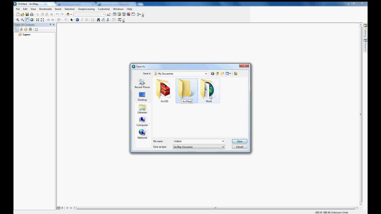 Opening a new ArcMap document