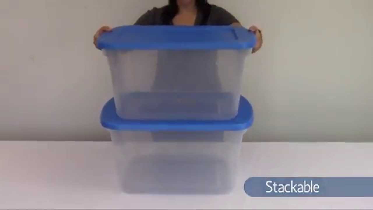 Sterilite 60 qt stackable storage bin