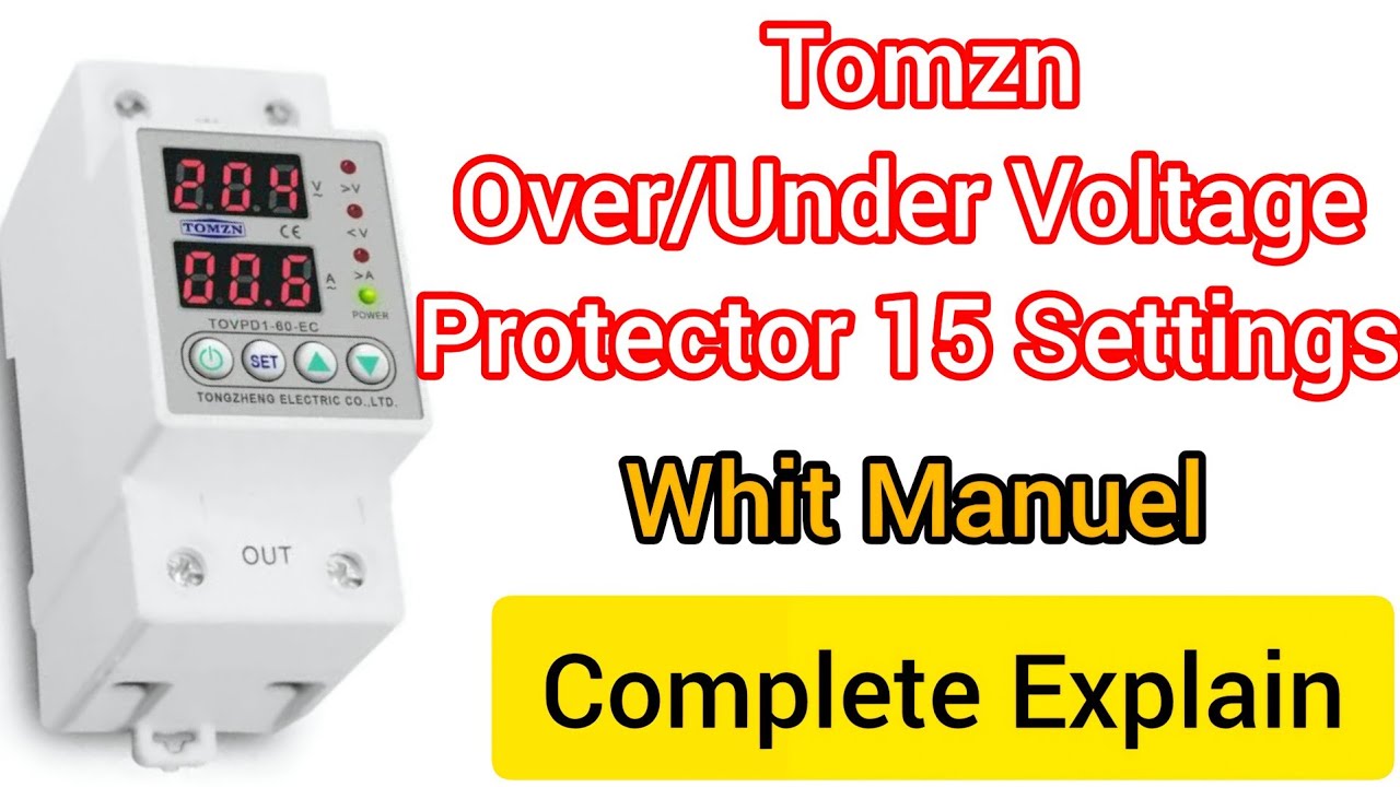  Voltage Protector 15 Settings | Complete Explanation #Tomzn