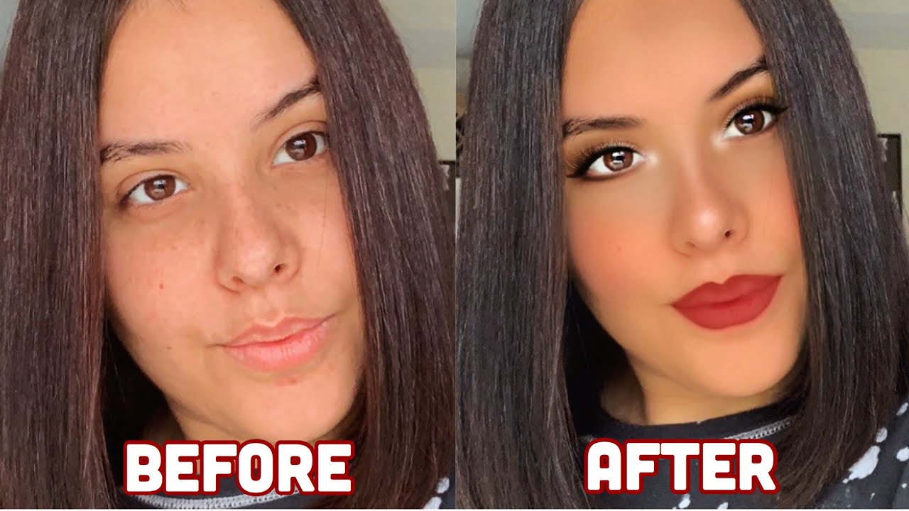 FULL FACE OF MAKEUP USING AN APP!!! (shocked) | Nelly Toledo