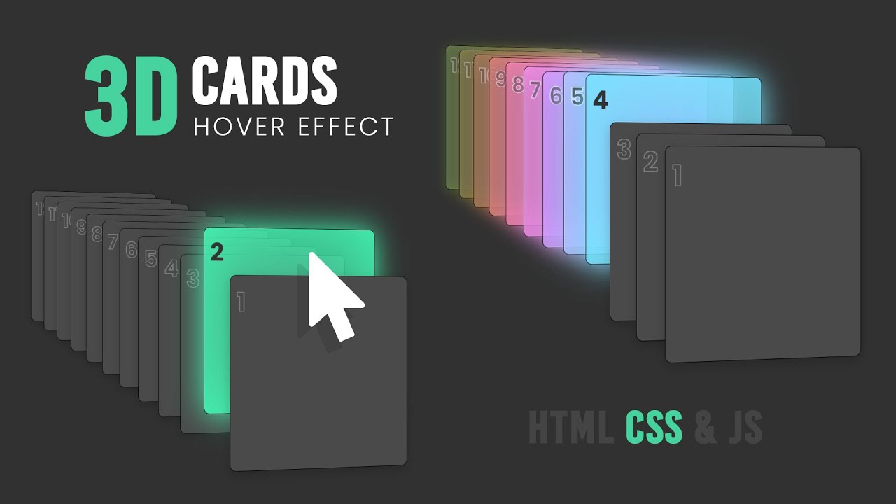 Stunning 3D Card Stack Animation with CSS & JavaScript | Interactive Web Design Tutorial