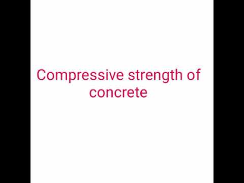 Compressive strength of Concrete for 1, 3, 7, 14 & 28 days