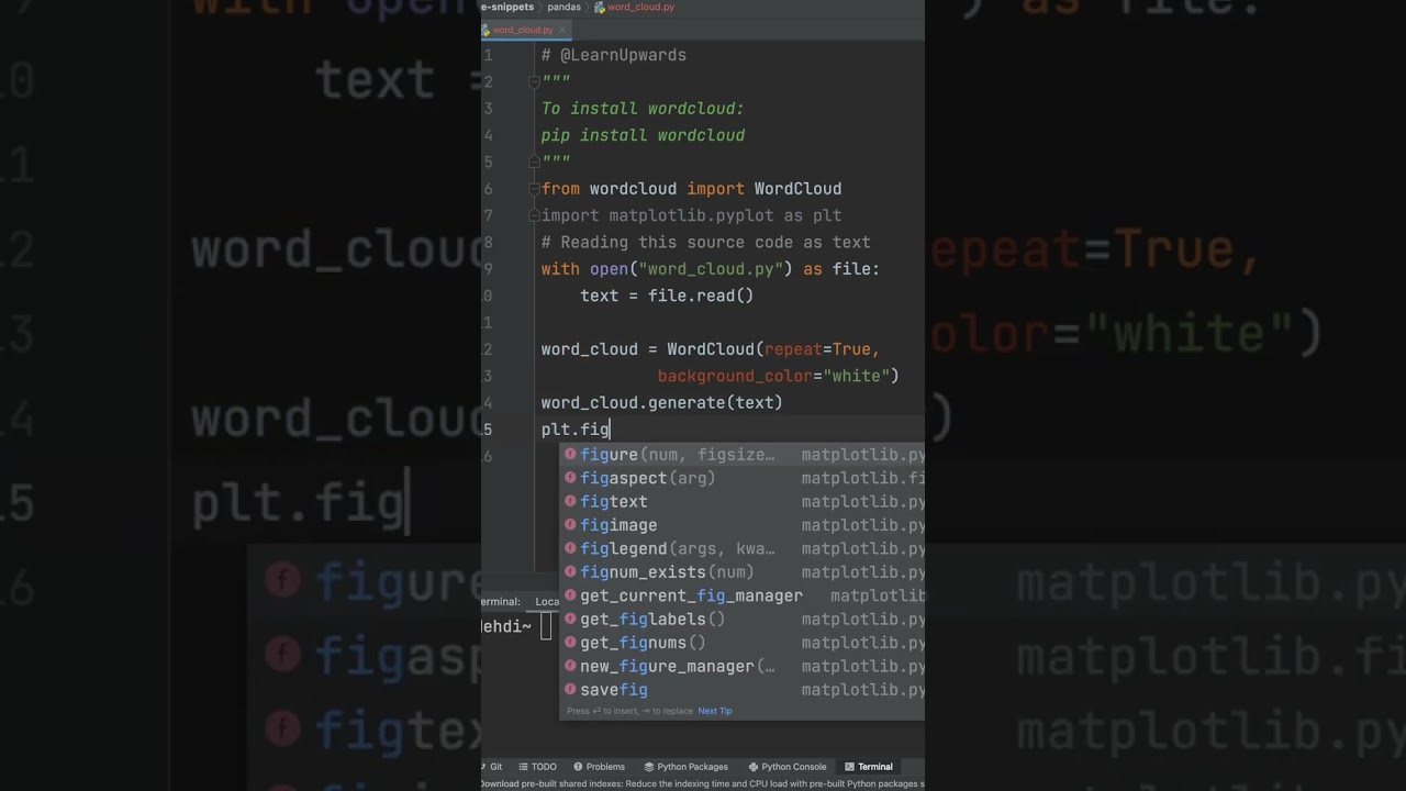 Word Cloud with Python