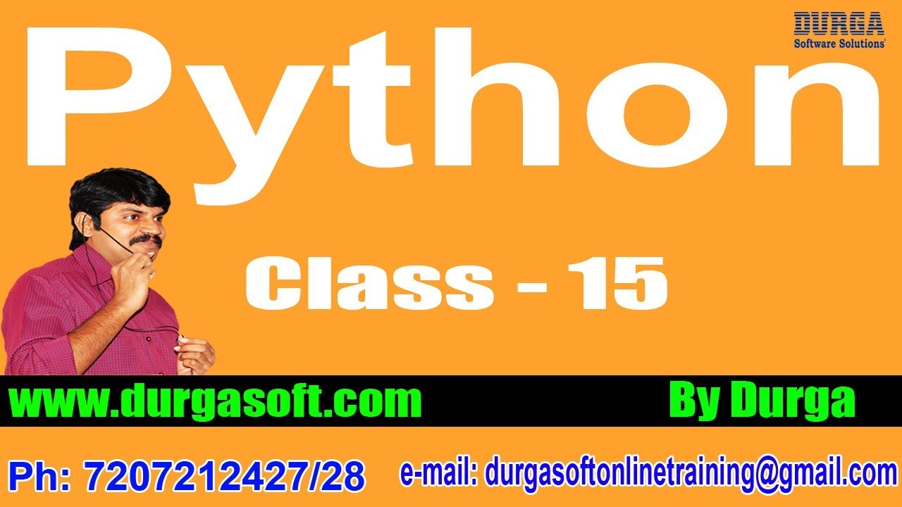 Learn Python Programming Tutorial Online Training by Durga Sir On 20-04-2018 @ 6PM