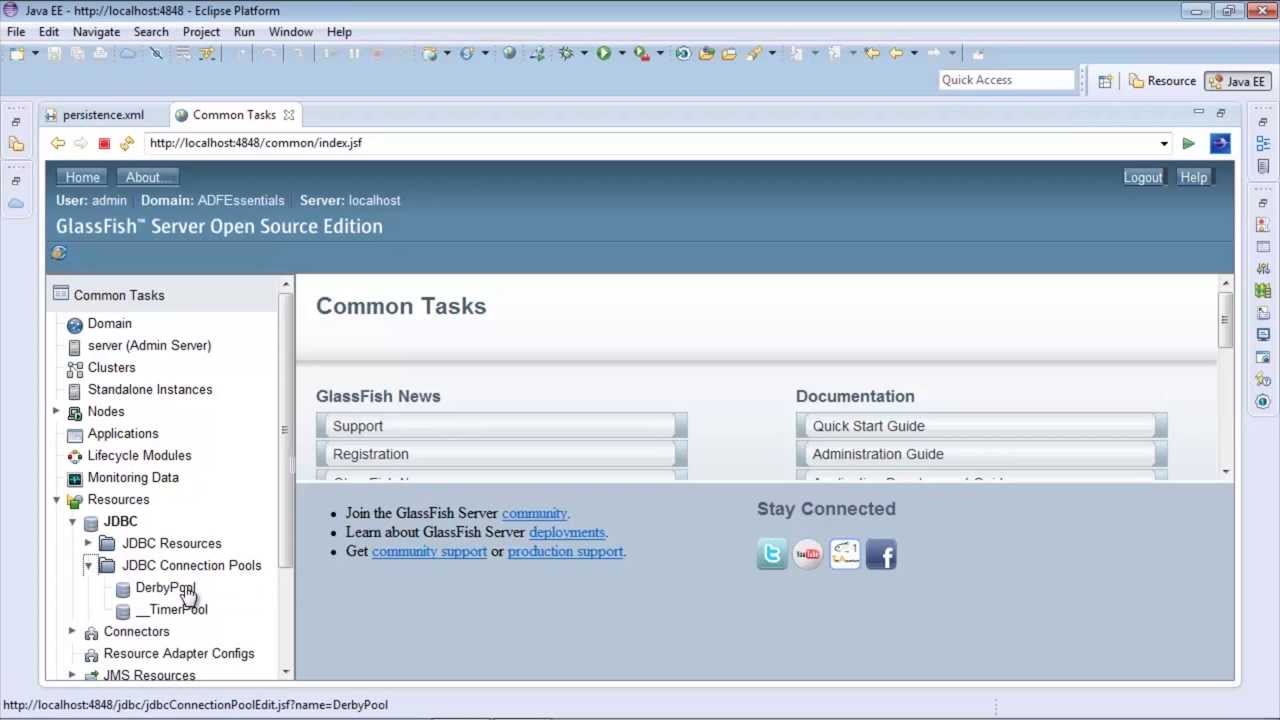 Getting Started for ADF Essentials with OEPE and GlassFish