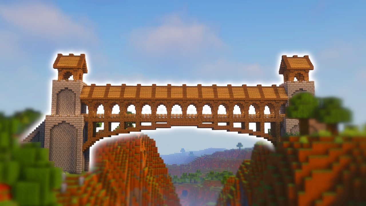 Minecraft | Large Medieval BRIDGE [Tutorial]