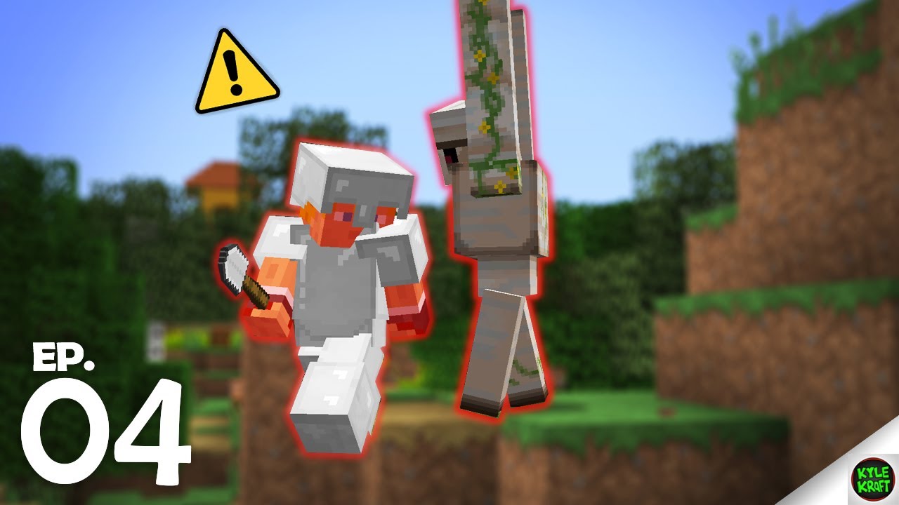 MINECRAFT Survival #4 // IRON GOLEM ATTACK?!