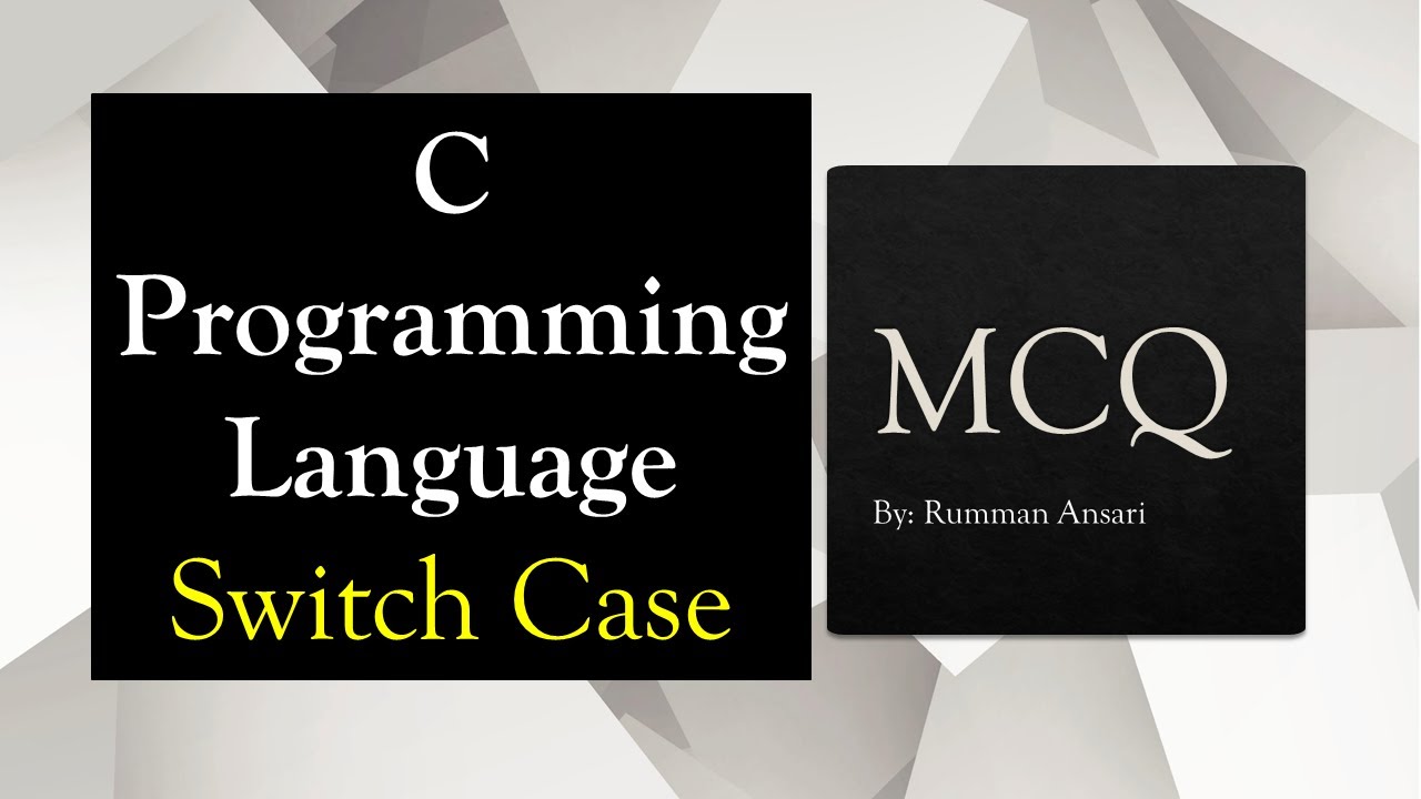 C programming MCQ | switch case