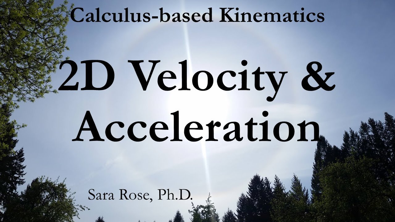 2D Velocity & Acceleration (Calculus-based Kinematics)