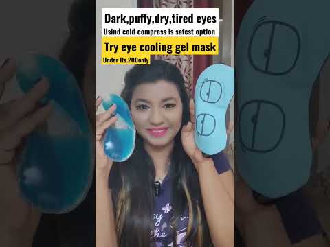 eye cooling gel mask | #skincare kincare| #puffyeyes #darkcircleshomeremedy #tiredeyes