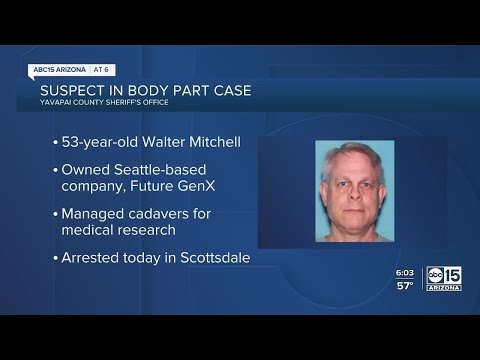Suspect arrested in human body part case