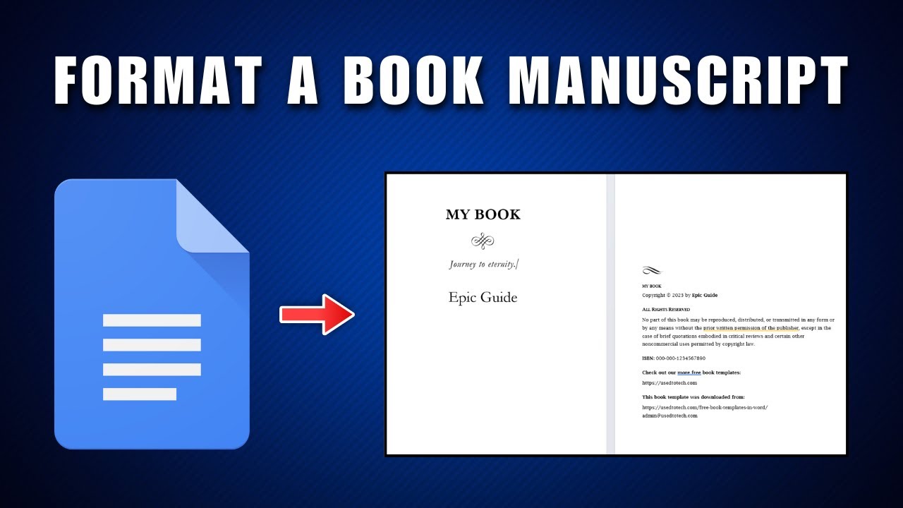 How To Format Your Book Manuscript In Google Docs 2026