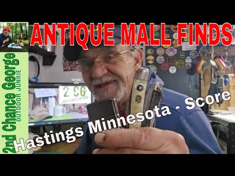 Epic Thrift Store Adventure in Hastings Minnesota, What a find + rugged cross knife mail call